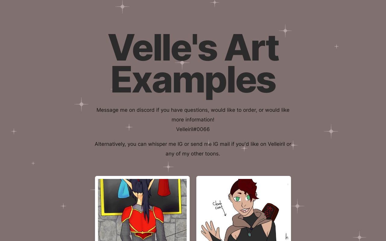 Velle's Art Examples